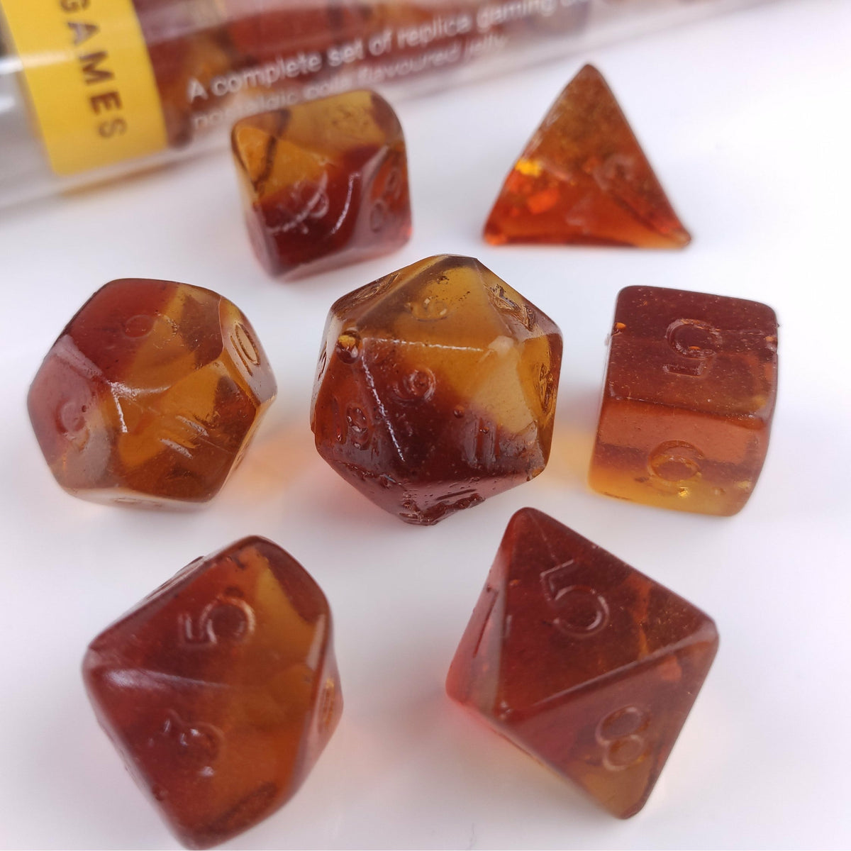 Gummy dice